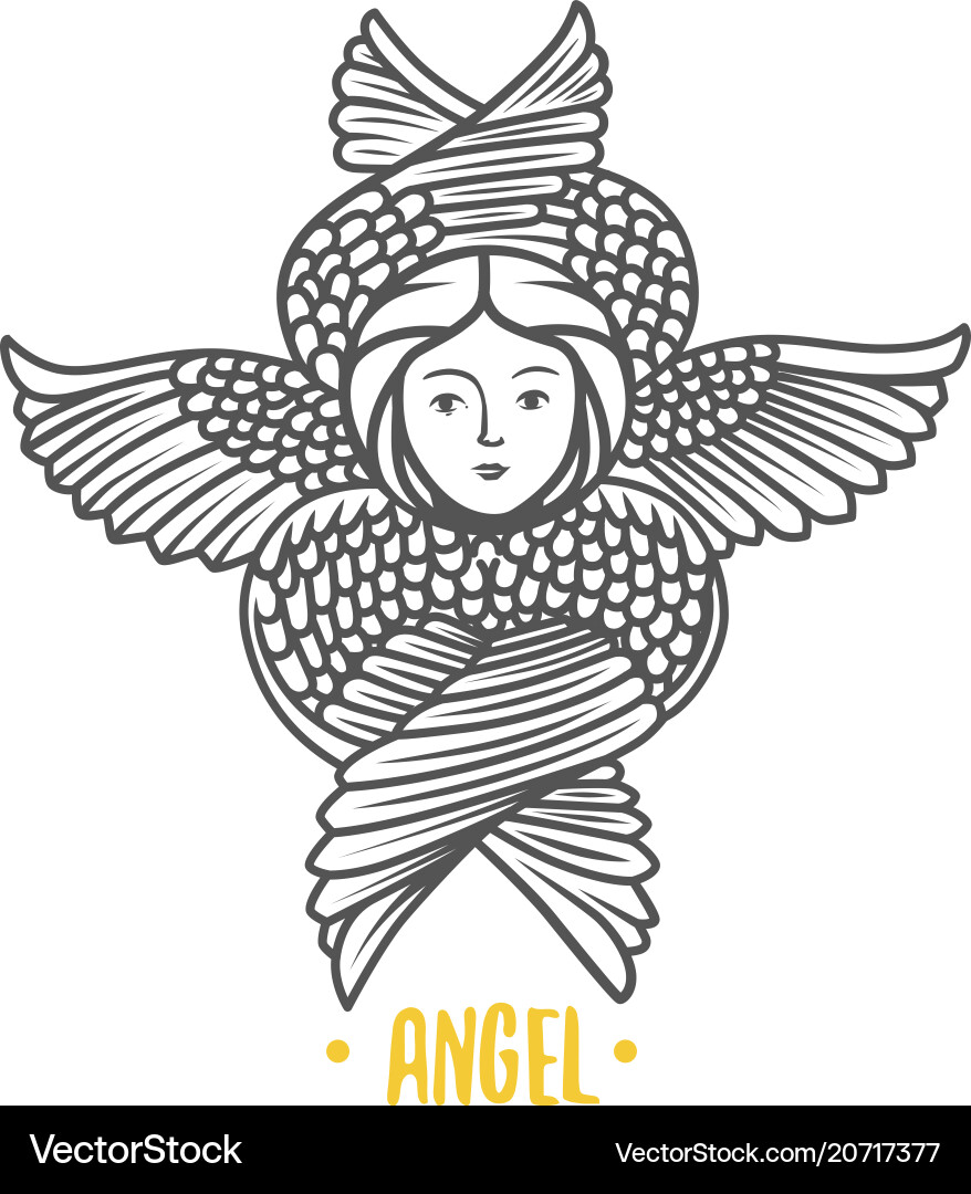 Angel god Royalty Free Vector Image - VectorStock