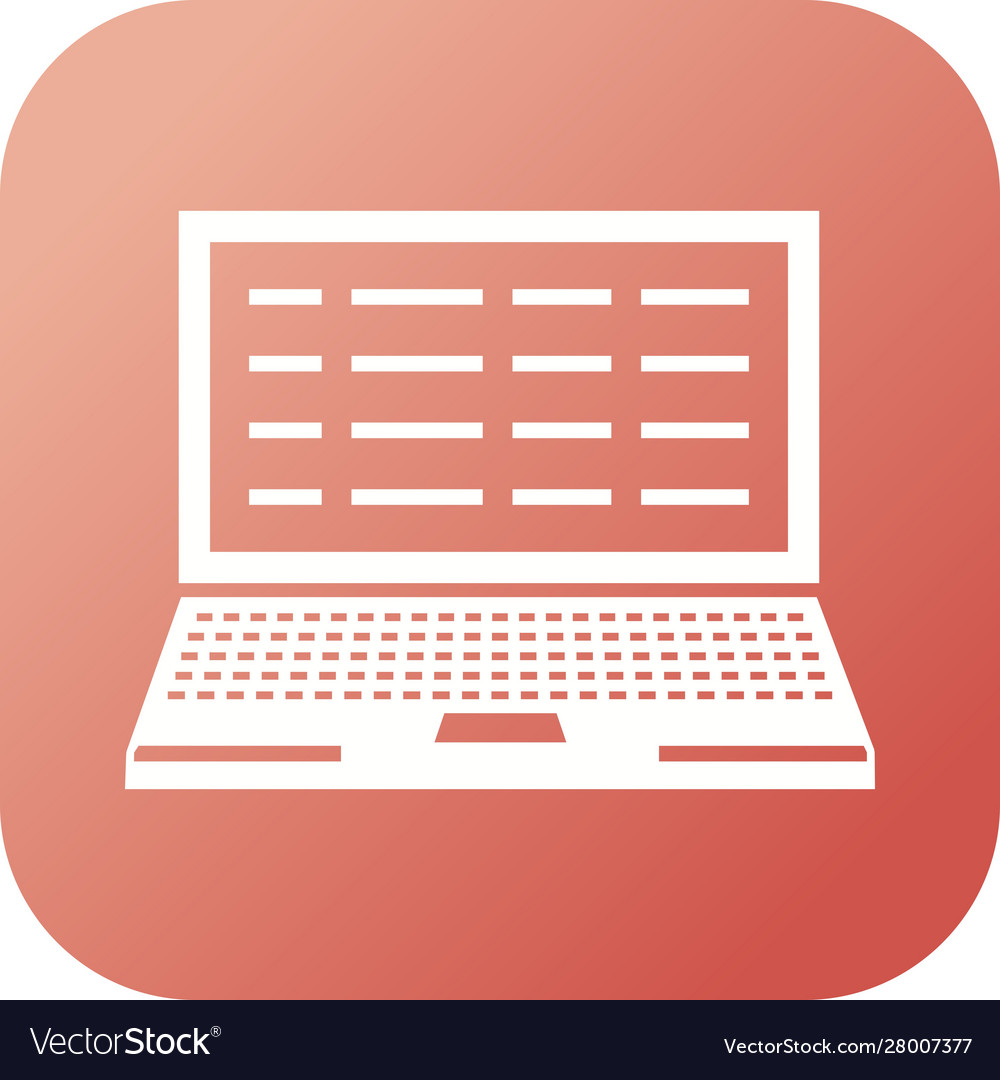 Beautiful notebook glyph icon Royalty Free Vector Image