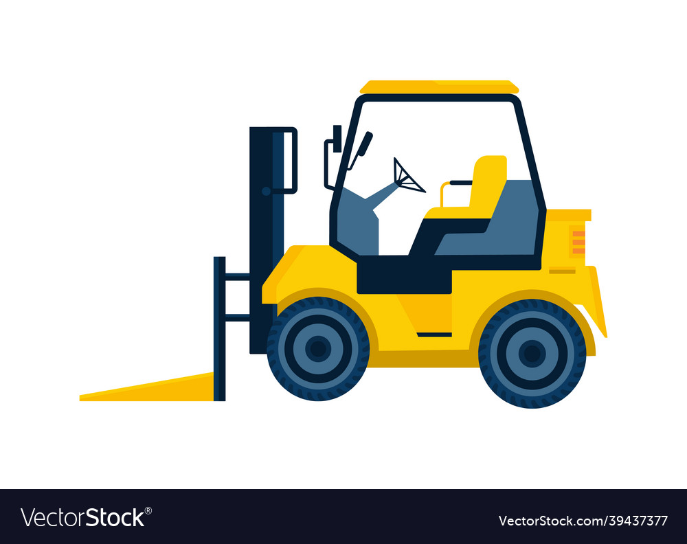Cargo loading machine concept Royalty Free Vector Image