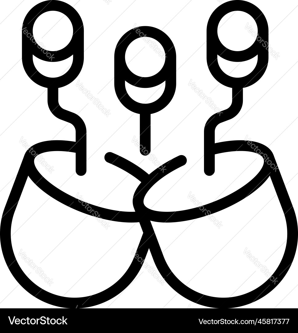 Enzymes Capsule Icon Outline Amino Peptide Vector Image