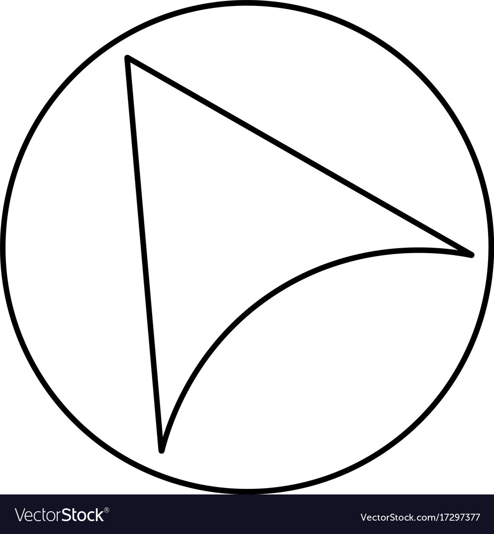 Left navigation cursor icon Royalty Free Vector Image