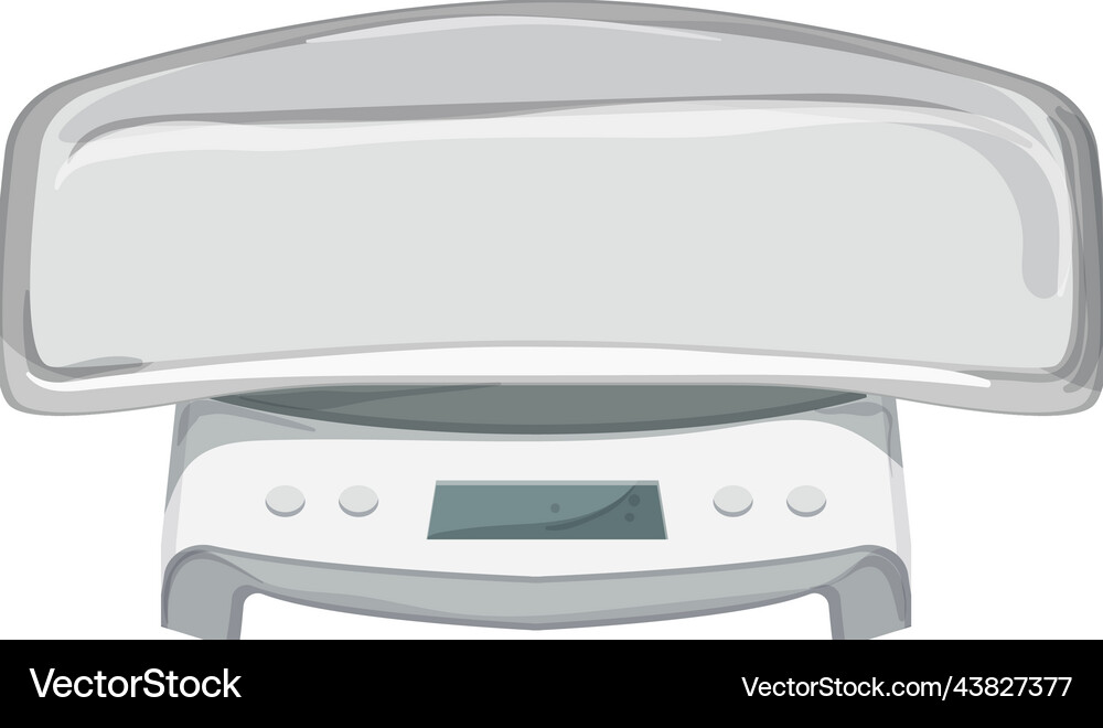 Loss weigh scales cartoon Royalty Free Vector Image