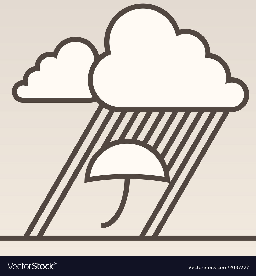Rain background Royalty Free Vector Image - VectorStock