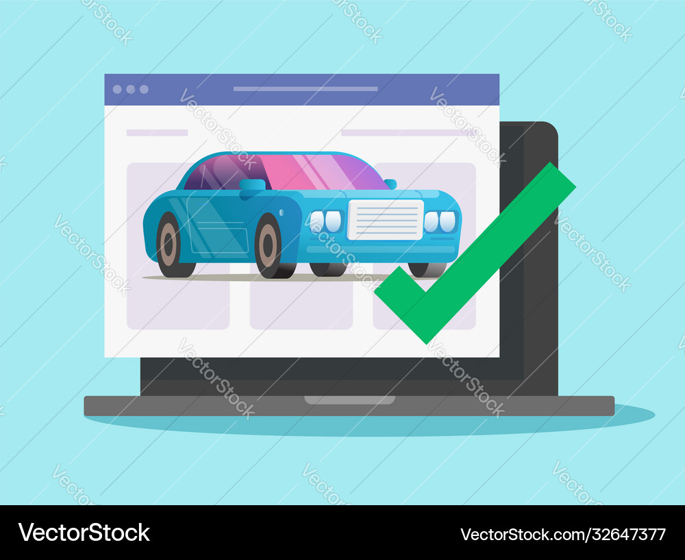 Vehicle online diagnostic check test with approved