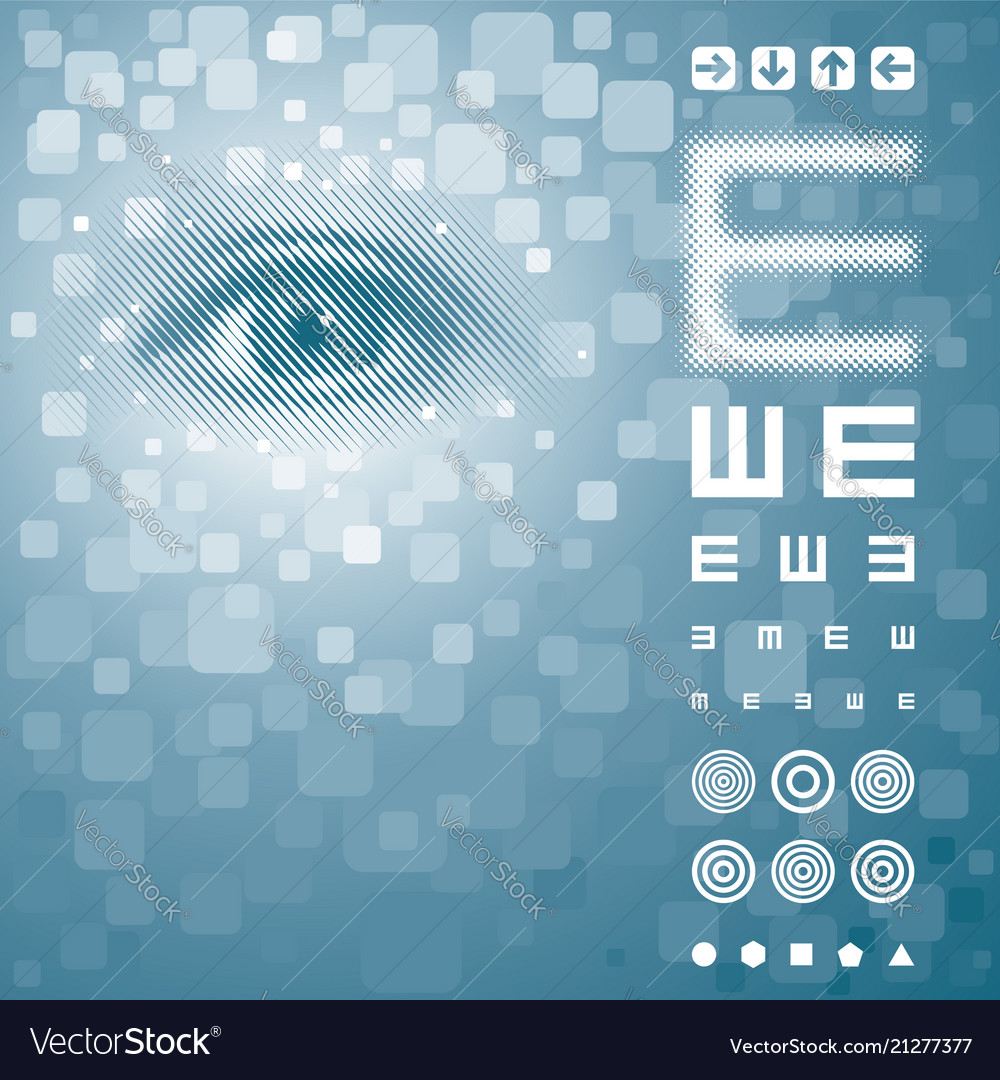 Vision test Royalty Free Vector Image - VectorStock