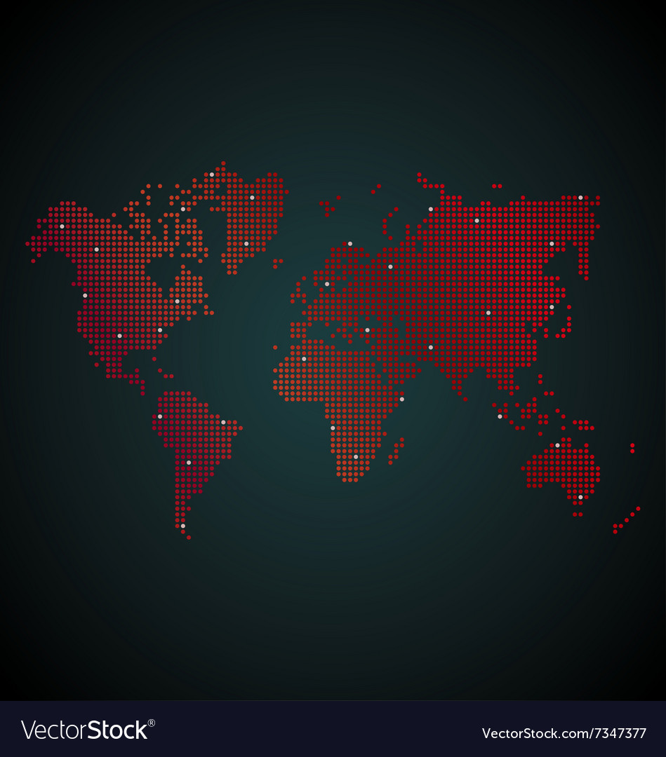 World map Royalty Free Vector Image - VectorStock