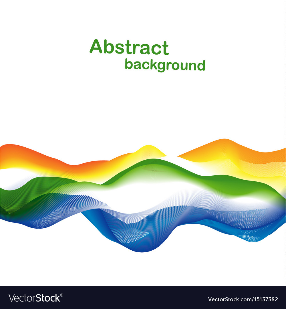 Colorful abstract wave design Royalty Free Vector Image