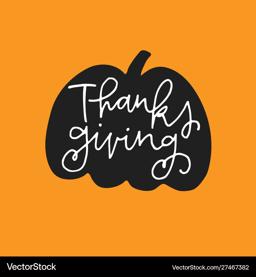 Cute thanksgiving holiday greeting card Royalty Free Vector