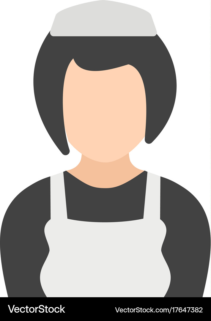Girl in maid uniform Royalty Free Vector Image