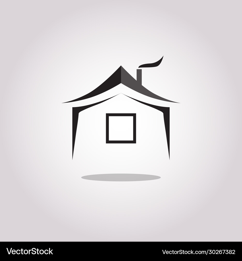 House logo for company isolated identity Vector Image