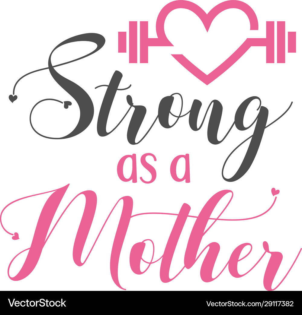 Mom quote lettering typography Royalty Free Vector Image