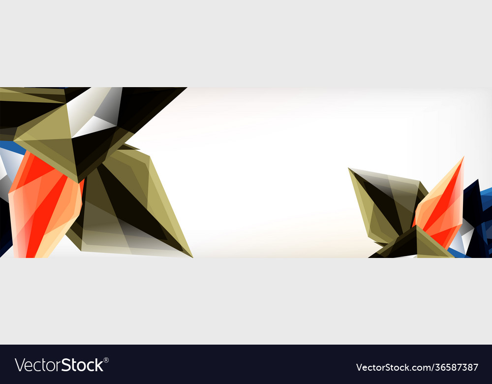 3d triangles and pyramids abstract Royalty Free Vector Image
