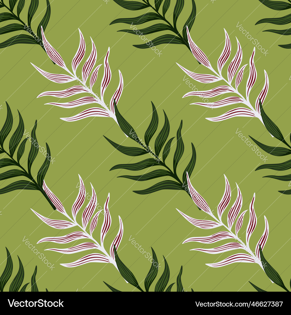 Fern leaf wallpaper abstract exotic plant Vector Image