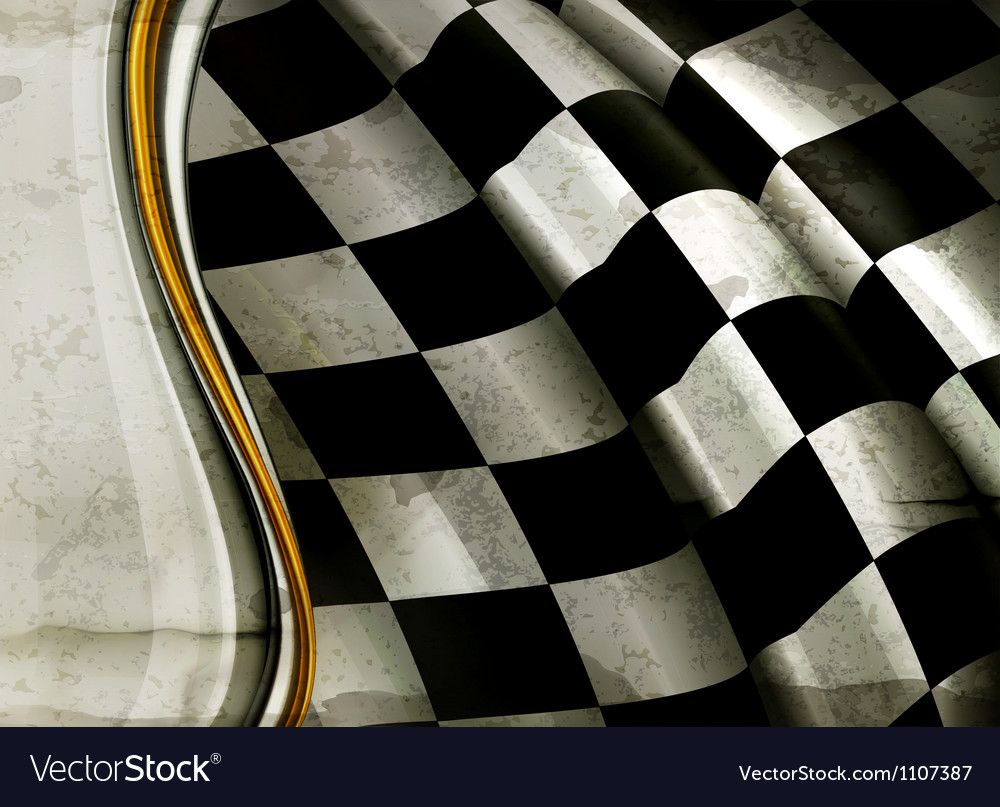 Horizontal Checkered Background old-style Vector Image