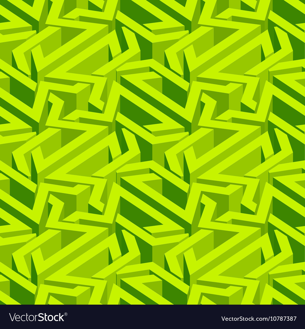 Isometric seamless pattern Royalty Free Vector Image