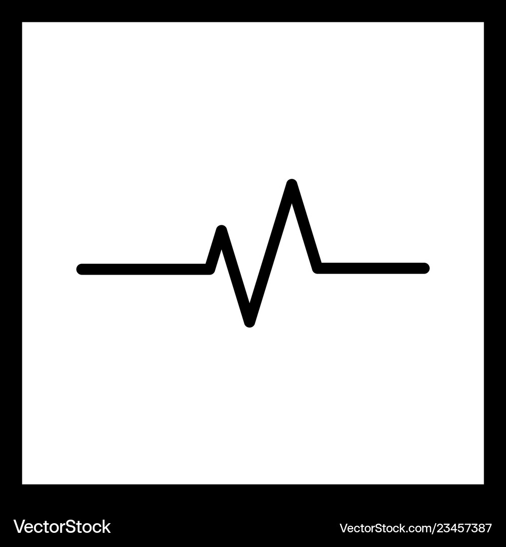 Pulse rate icon Royalty Free Vector Image - VectorStock