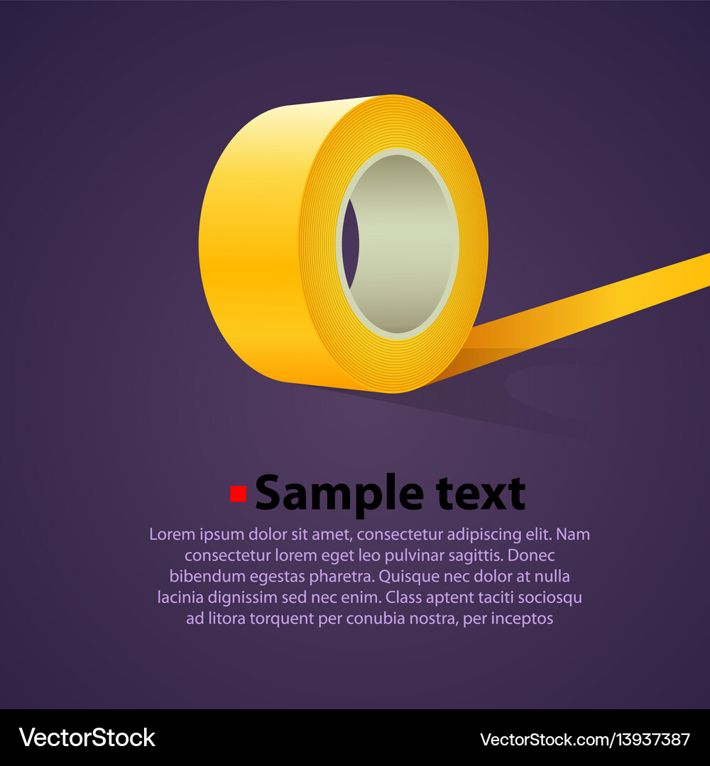 Roll of clear sticky tape Royalty Free Vector Image
