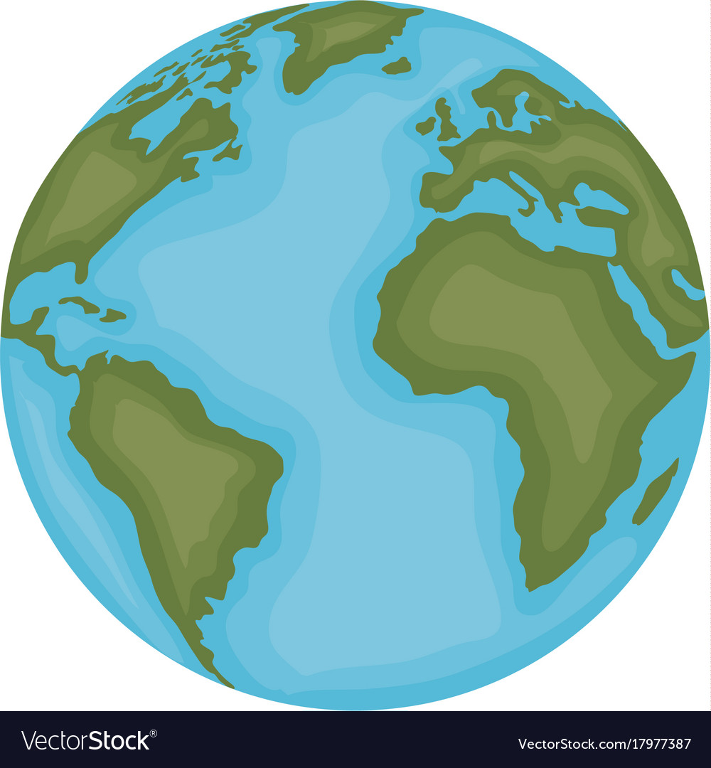 World planet earth icon Royalty Free Vector Image