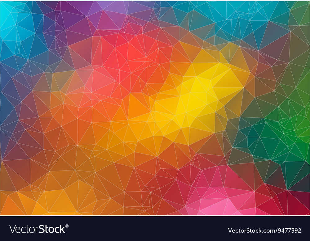Abstract 2d geometric colorful background Vector Image