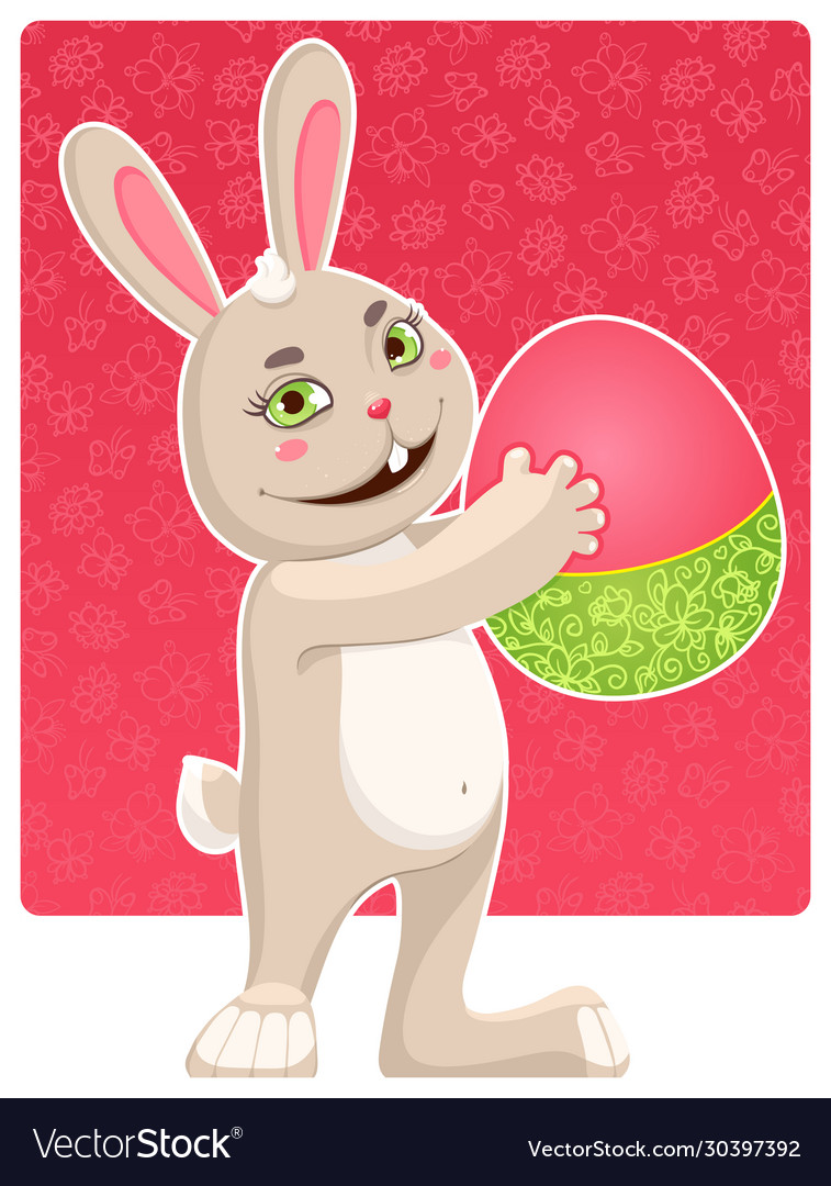 Easter bunny Royalty Free Vector Image - VectorStock