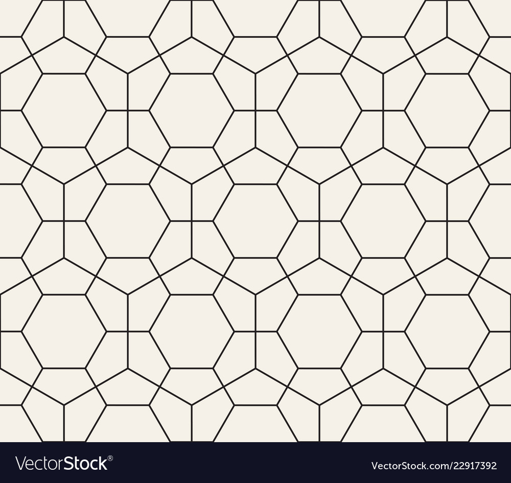 Hexagonal Geometric Pattern Royalty Free Vector Image