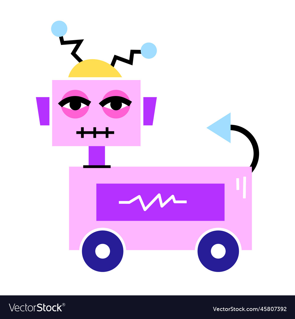 Robot cat Royalty Free Vector Image - VectorStock