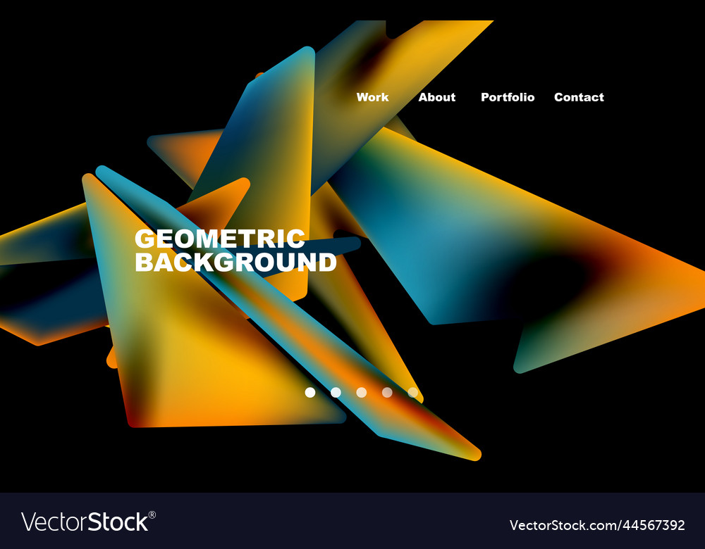 Shards shape composition abstract background web Vector Image
