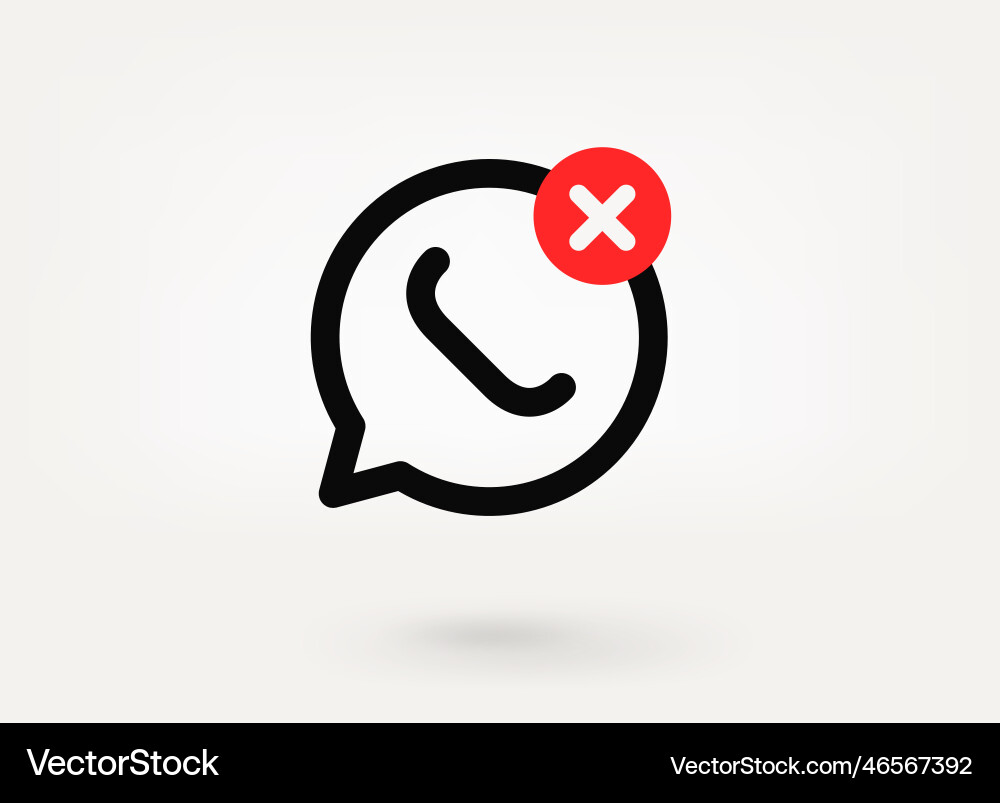 Speech cloud pictogram with ban mark 3d icon Vector Image