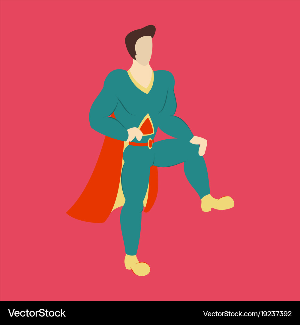 Superhero cartoon icon with superman Royalty Free Vector