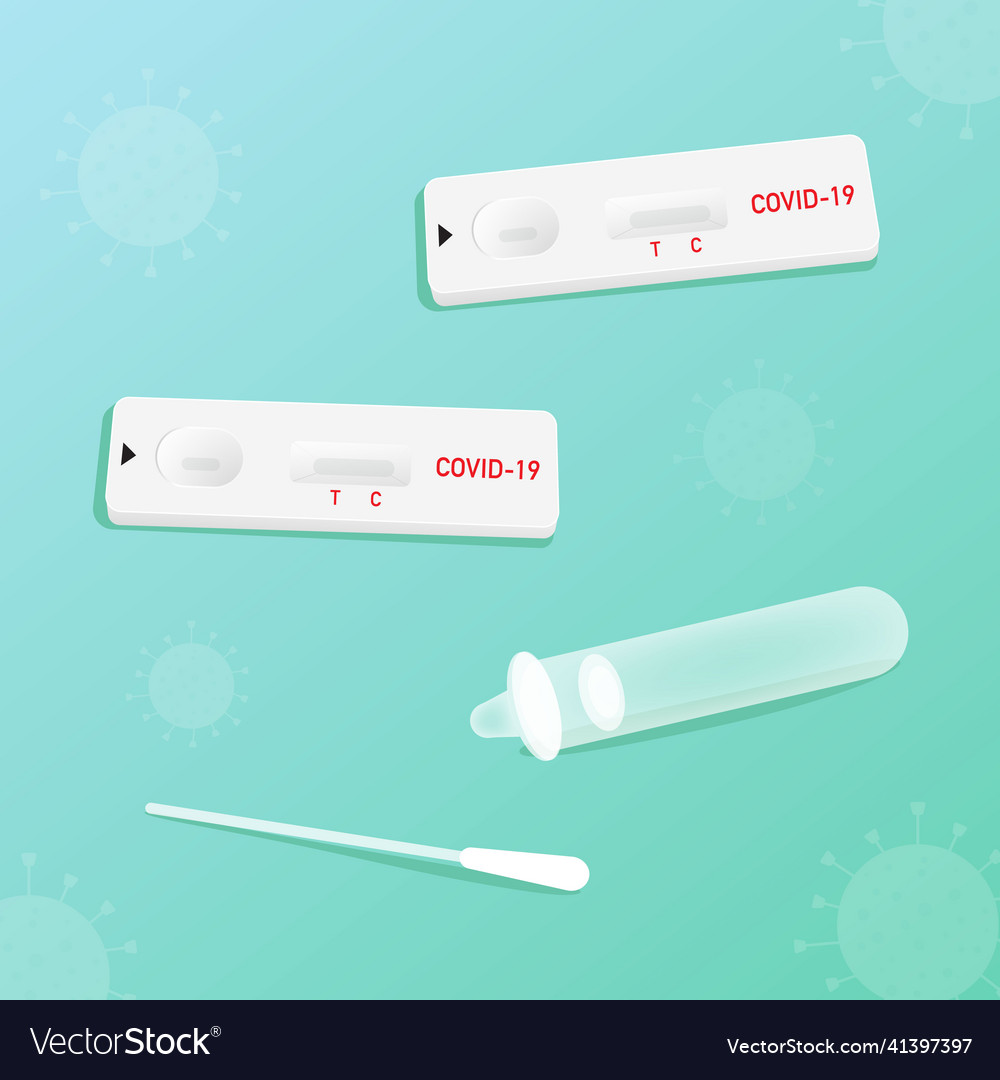 Antigen-test-kits Royalty Free Vector Image - VectorStock