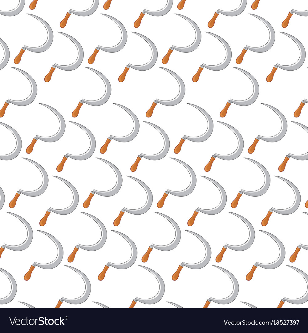 Background pattern with sickle Royalty Free Vector Image