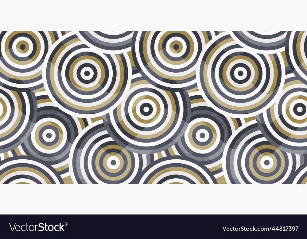 Retro circle seamless pattern Royalty Free Vector Image