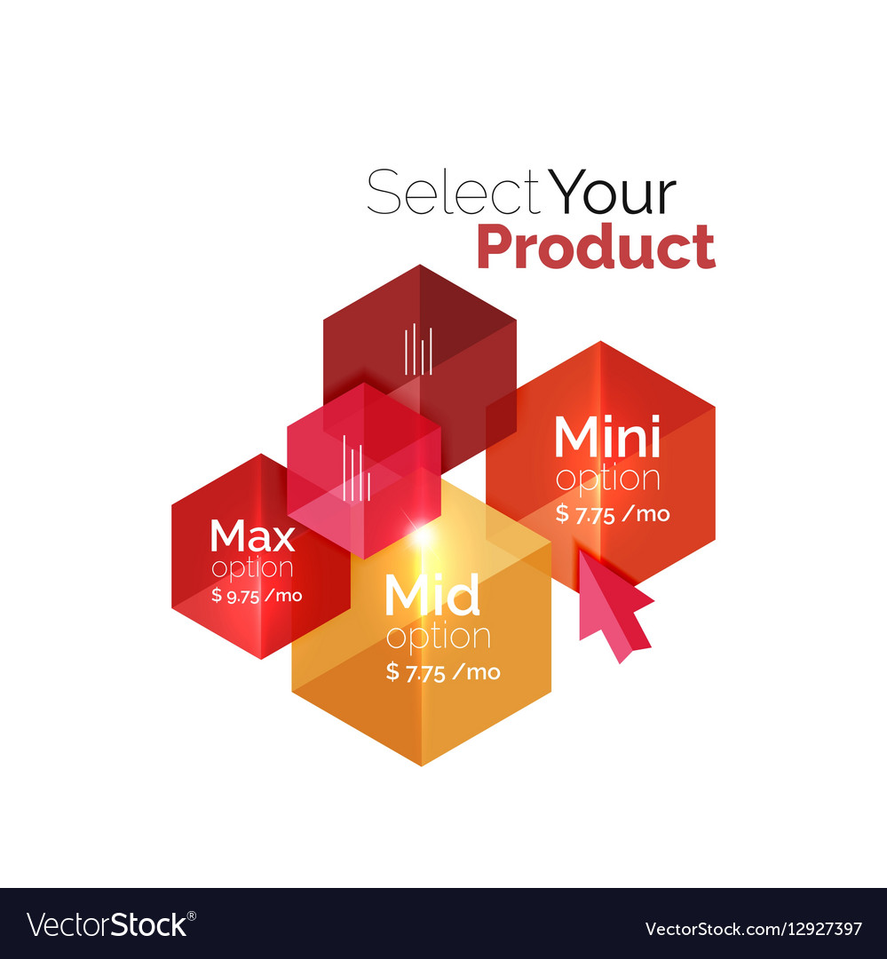 Select choice template Royalty Free Vector Image