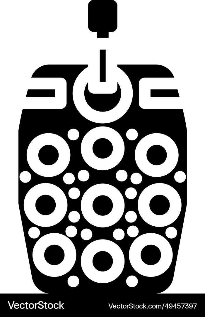 Tactile toy fidget glyph icon Royalty Free Vector Image