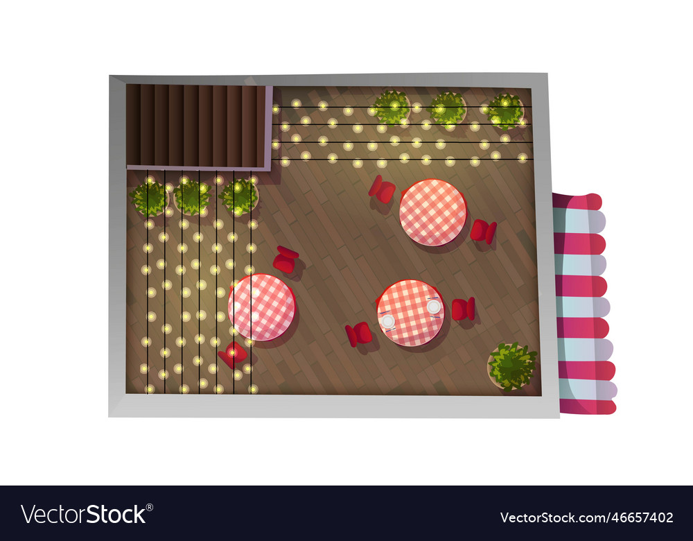 Architectural element top view Royalty Free Vector Image