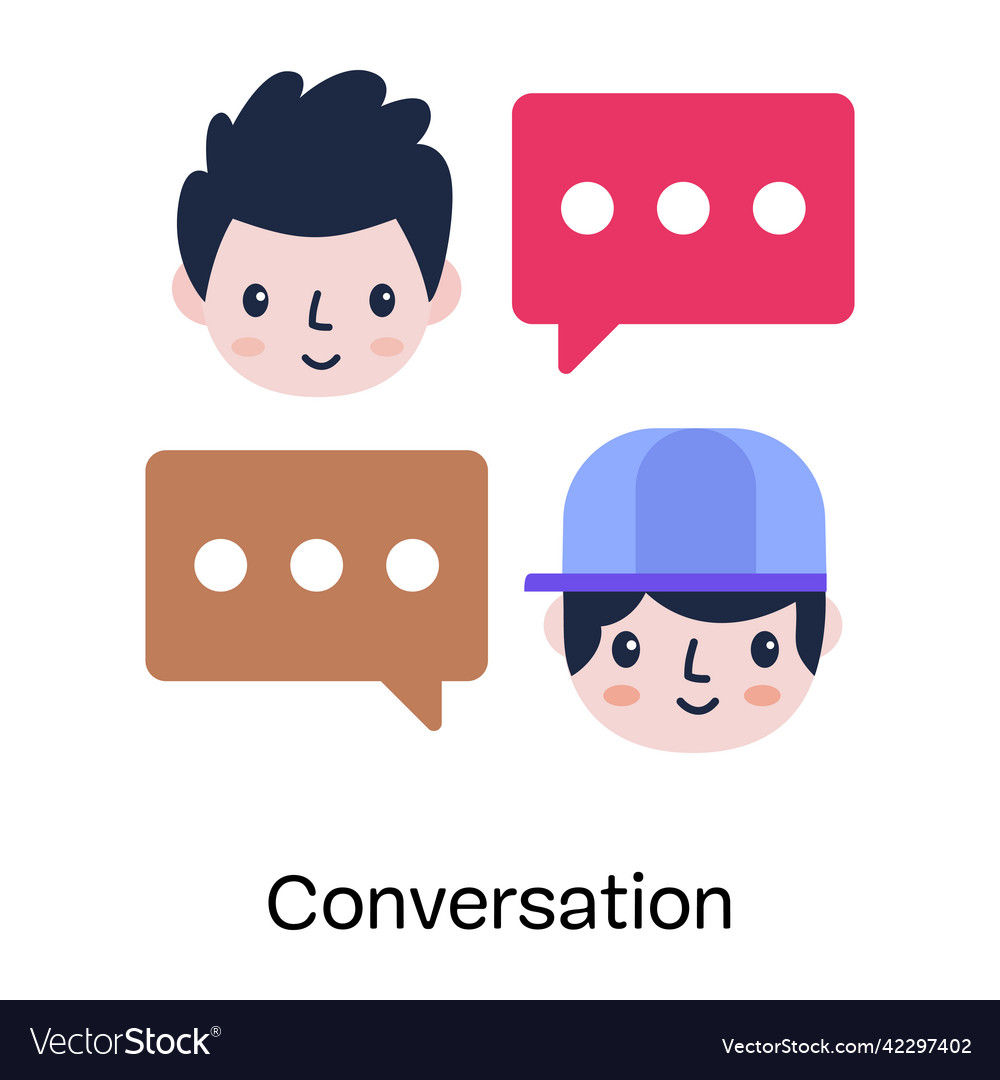 Conversation Royalty Free Vector Image - VectorStock