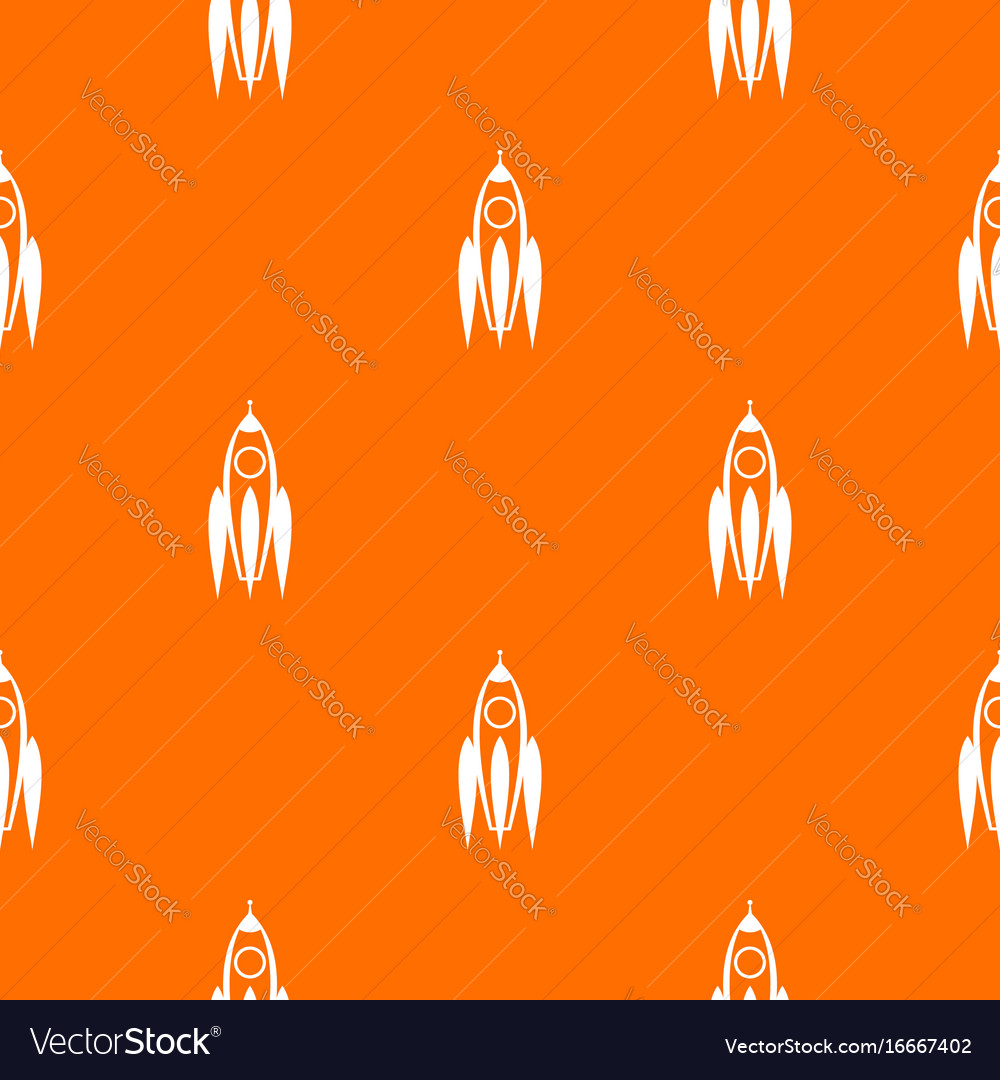 Rocket pattern seamless Royalty Free Vector Image