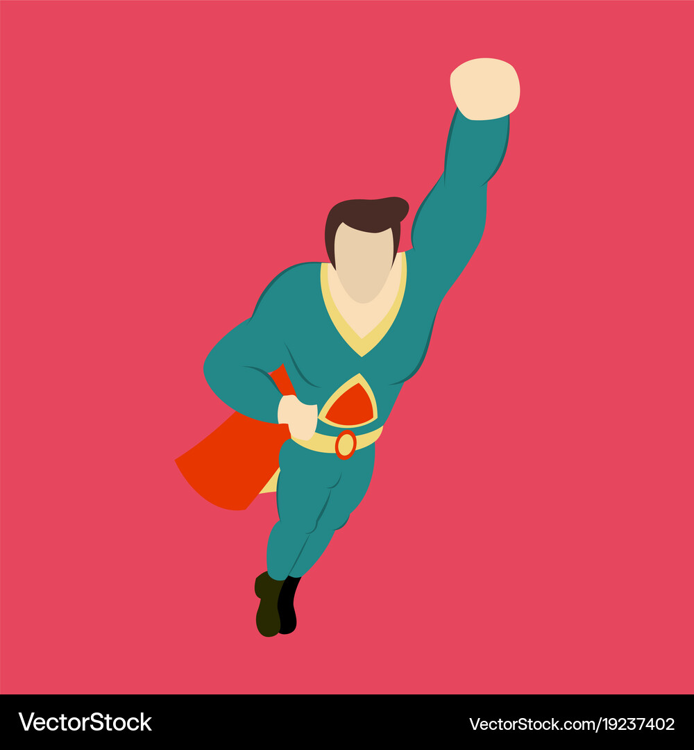 Superhero cartoon icon with superman Royalty Free Vector