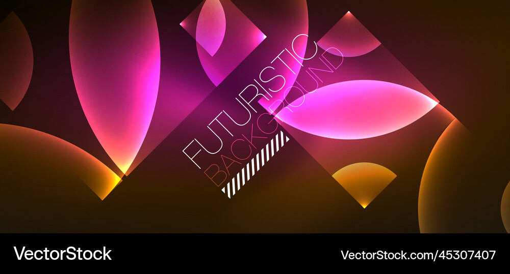 Abstract background with neon glowing light Vector Image