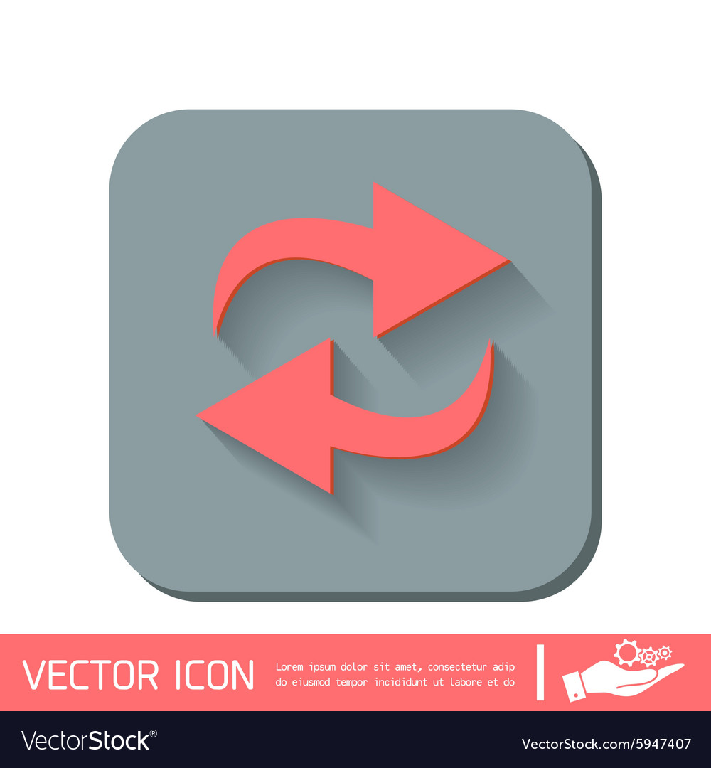 Update arrow Royalty Free Vector Image - VectorStock