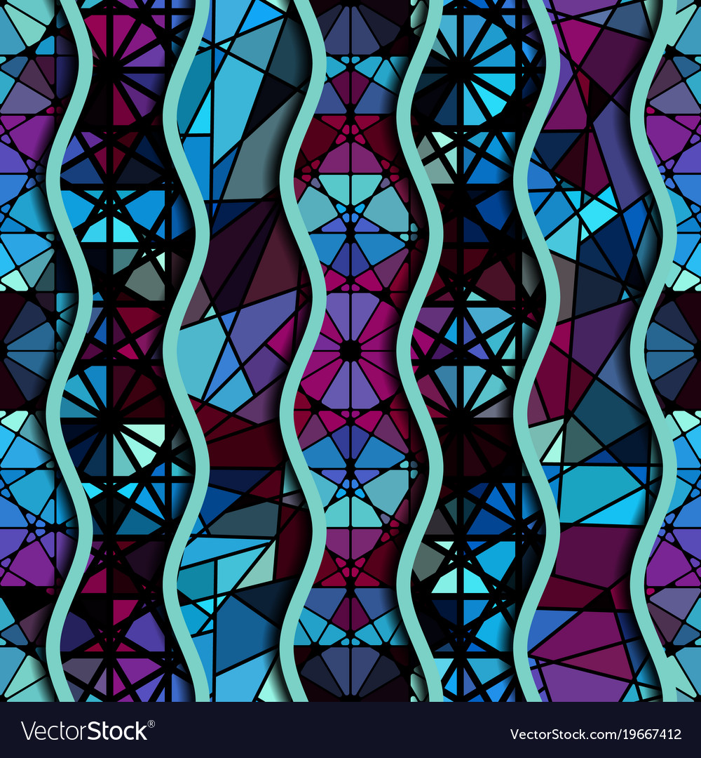 Geometric abstract pattern Royalty Free Vector Image