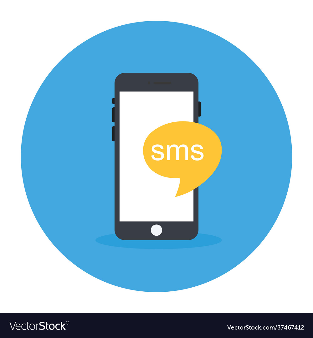 Mobile chat Royalty Free Vector Image - VectorStock