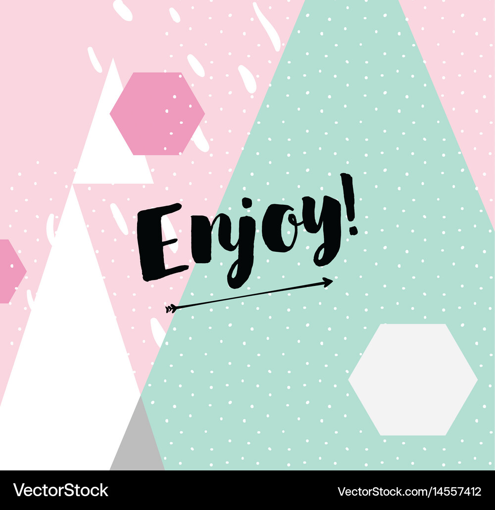 Typography for poster invitation greeting card Vector Image