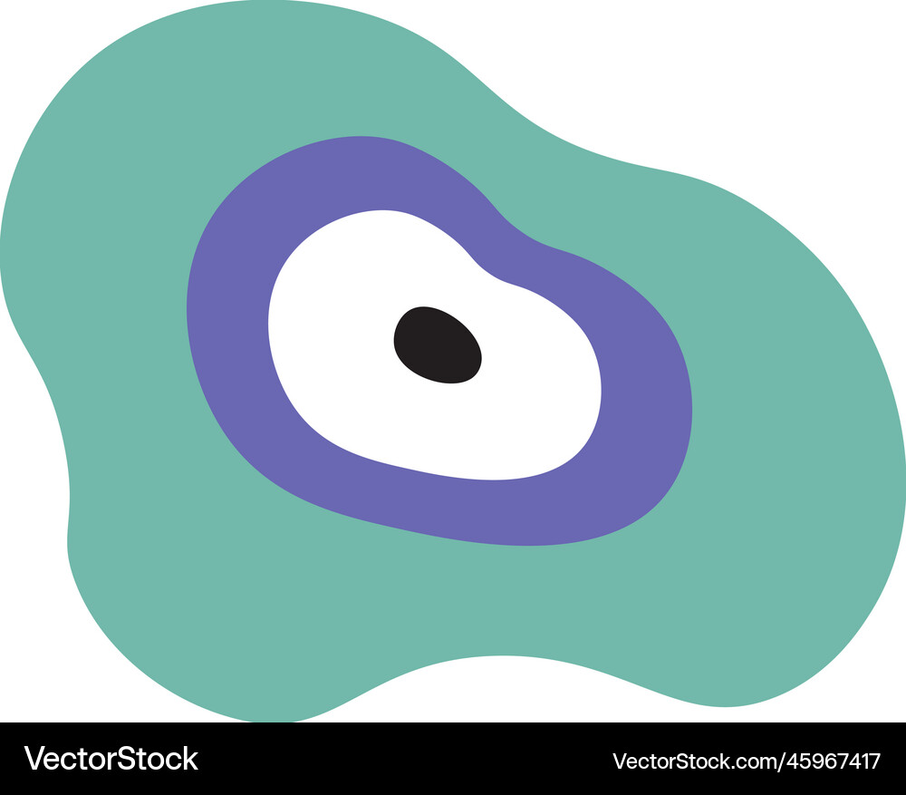 Abstract hand drawn colorful spot flat icon Vector Image