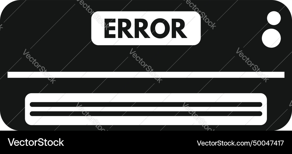 Air conditioner error icon simple service Vector Image