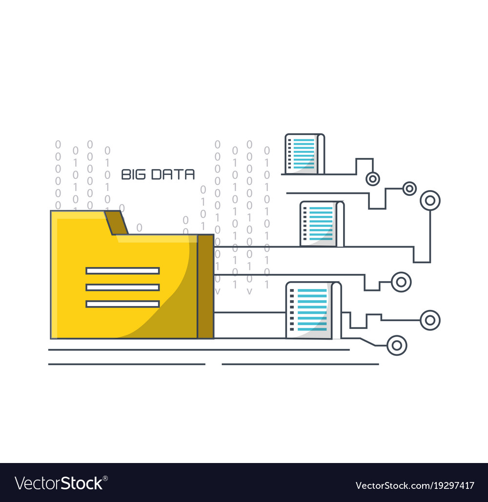 Big data design Royalty Free Vector Image - VectorStock