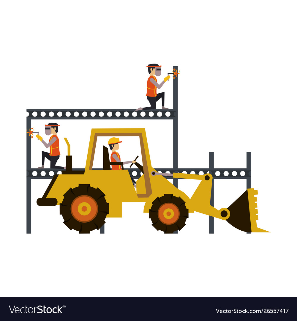 Construction architectural engineering work Vector Image