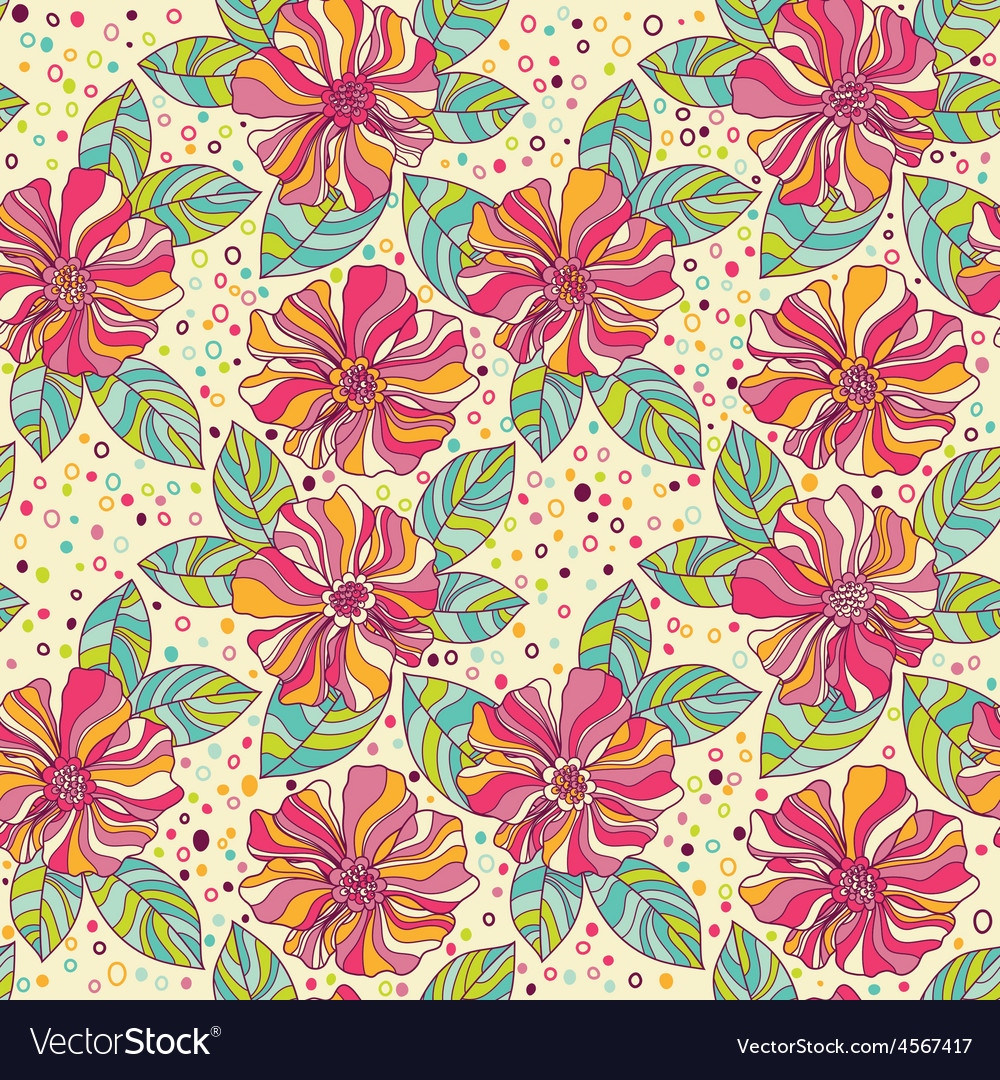Floral seamless pattern Royalty Free Vector Image