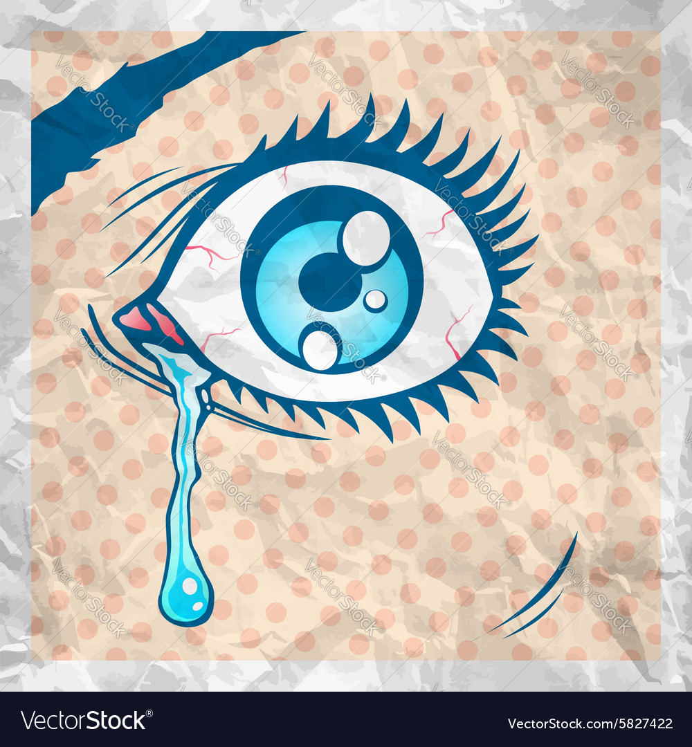 Eye comics Royalty Free Vector Image - VectorStock