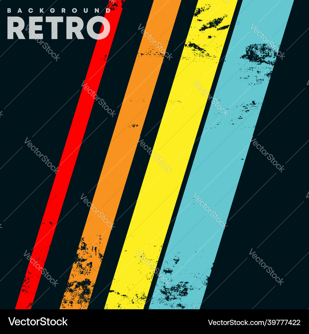 Retro design background with vintage grunge Vector Image
